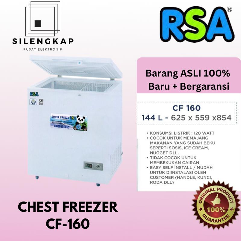 Chest Freezer RSA CF-160 / CF160 Freezer Box 150 liter - Shop | Tokopedia