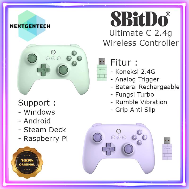 8Bitdo Ultimate C 2.4g Controller Wireless Gamepad Windows Steam - Shop ...
