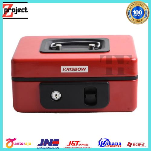 KRISBOW cash box double lock 20x15x9 cm / brankas mini kunci - Shop ...
