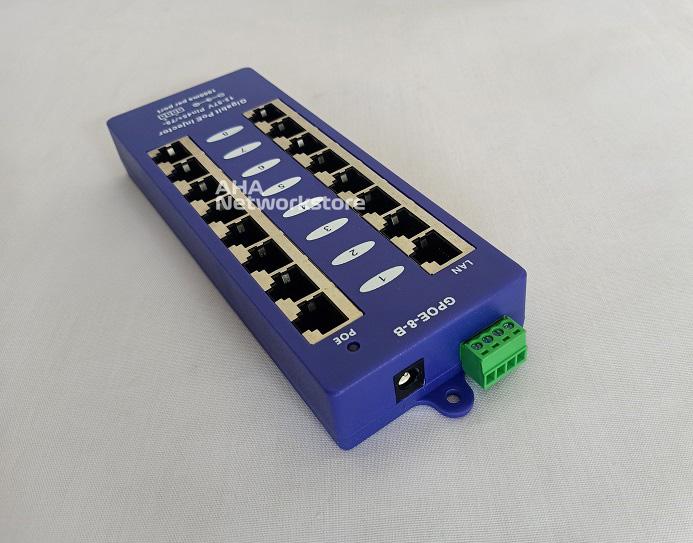 8Port POE Injektor Pasif POE Injektor 8port Gigabit - Shop | Tokopedia