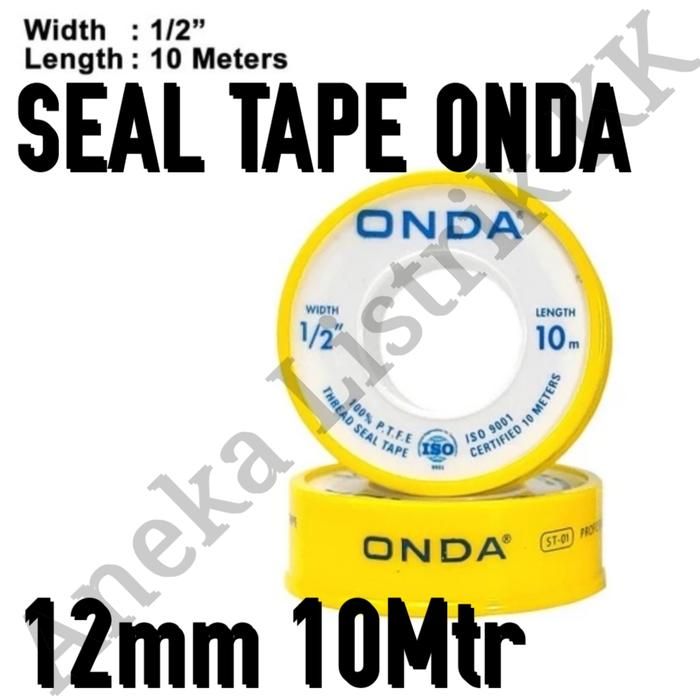 Jual SEAL TAPE ONDA 12MM 10M SEALTAPE VIPER 10 M METER FULL ISOLASI ...