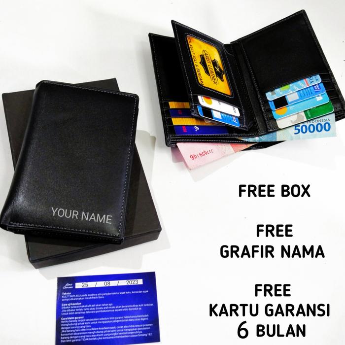 Jual Dompet Kulit Pria 3/4 ORIGINAL Lipat 3 Kulit Asli Garut Costum ...