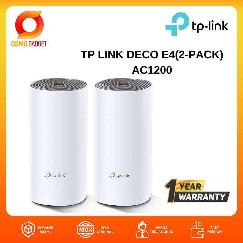 TP-LINK Deco E4(2-pack) AC1200 Whole Home Mesh WiFi System - Shop ...