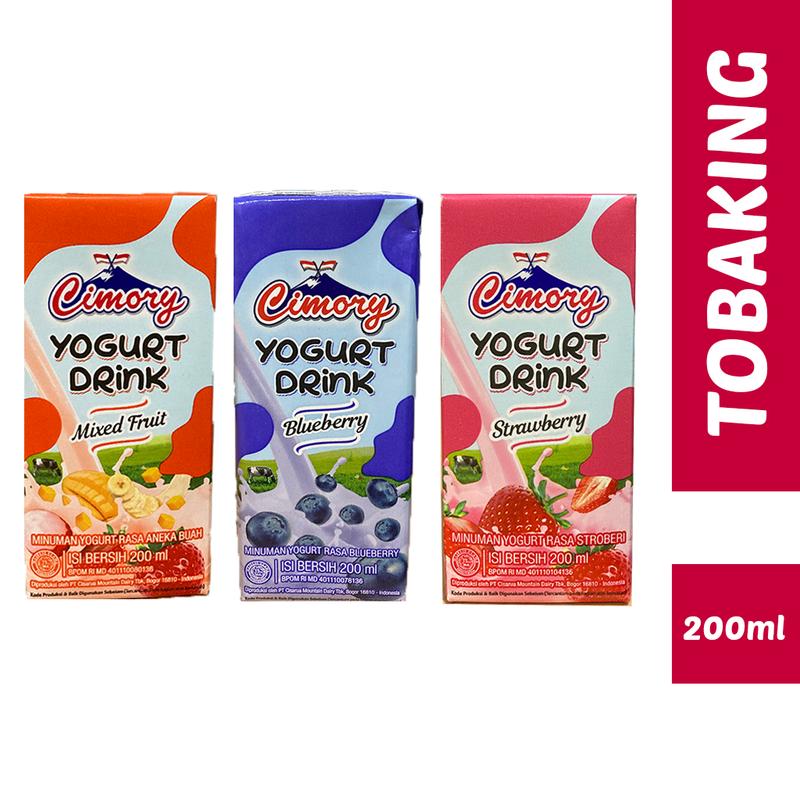 Cimory Yogurt Drink Blueberry Strawberry 200ml - Shop | Tokopedia