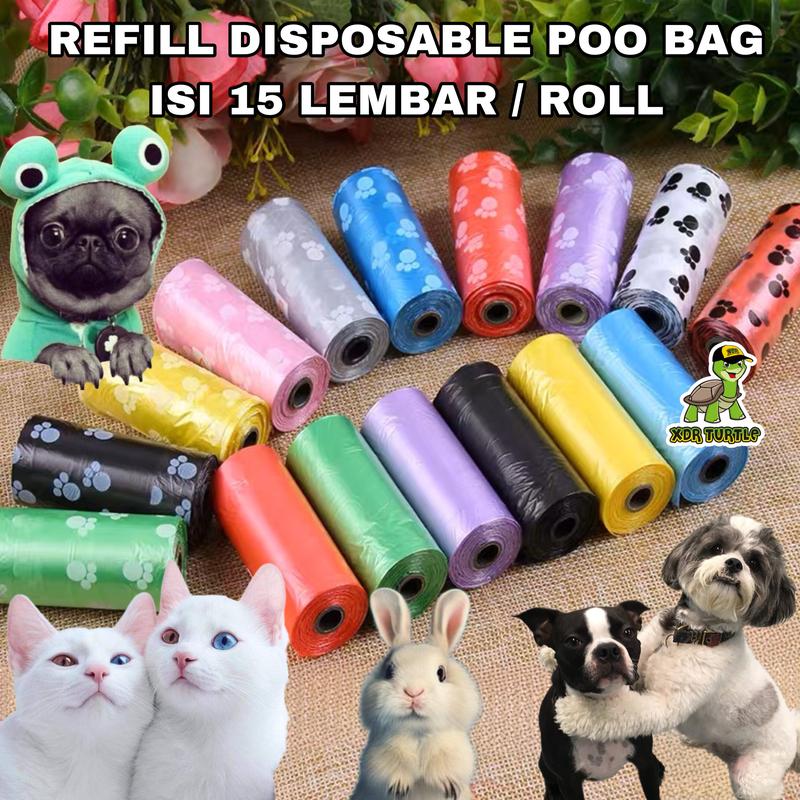 REFILL DISPOSABLE POO BAG - REFILL PLASTIK KOTORAN ANJING KUCING - Shop ...