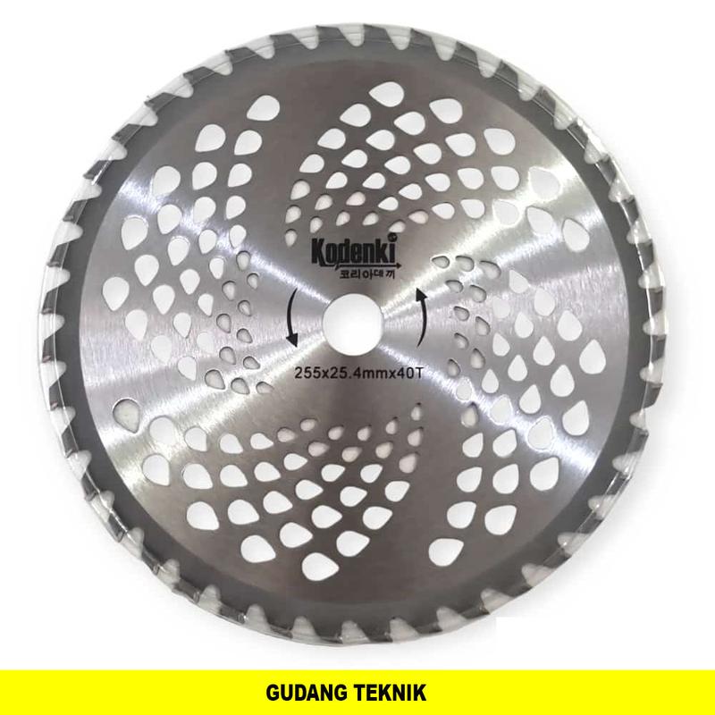 Pisau Potong Rumput Bulat 10" x 40T Tajam Brush Cutter Blade KODENKI ...