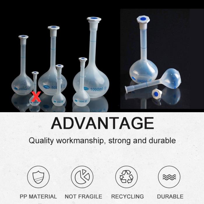 Jual Gelas Ukur Labu Volumetrik Flask/Tabung Bentuk Labu Ukur /Labu ...