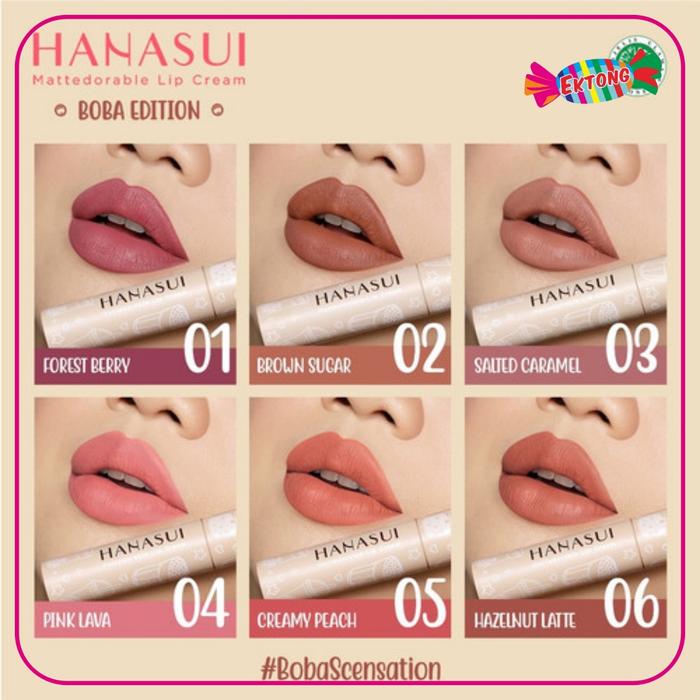 Jual HANASUI LIP CREAM BOBA EDITION - 03 SALTED - Kota Makassar ...