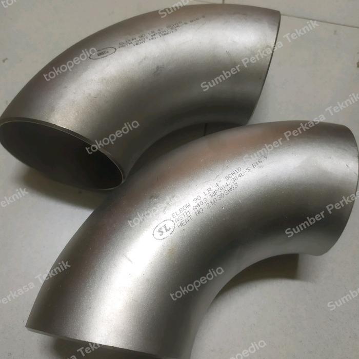 Jual Elbow Long Sch10 SS304 4" inch ( Elbow LR Sch10 SS304 ) - Jakarta ...