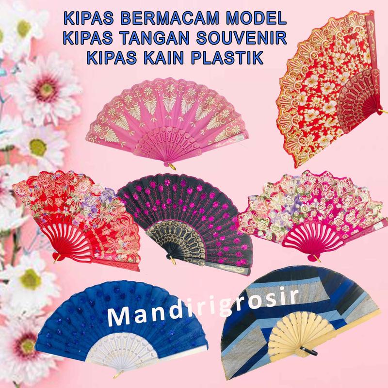 Kipas Kain Plastik * Kipas Tangan * Souvenir Pernikahan * Kipas Kain ...