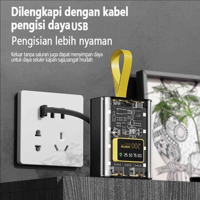 Powerbank Rocket PB 20.000mAh PD 3.0 With 3 Cables - Shop | Tokopedia
