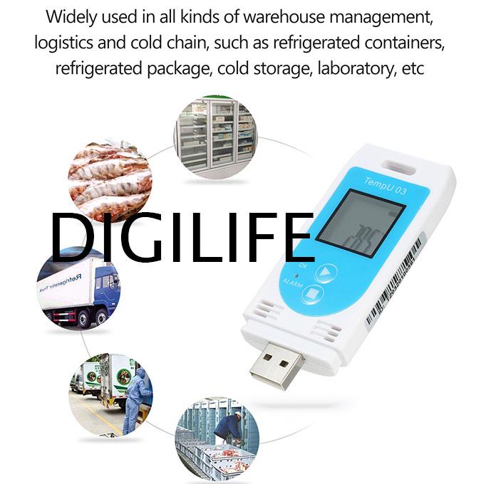 Temperature Humidity Data Logger Tzone TempU03 Sensor PC Suhu Temp U03 - Shop | Tokopedia