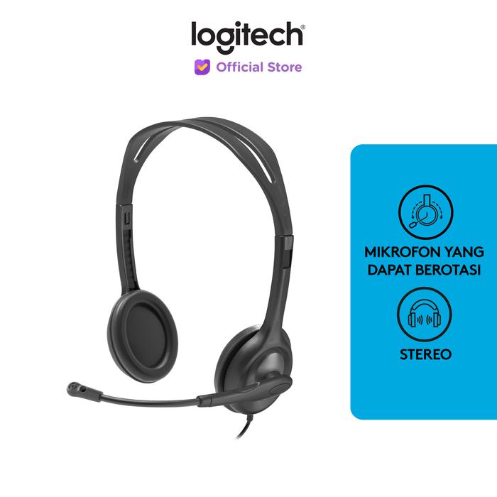 Promo Logitech H111 Headset Stereo Single Jack 3.5mm - Jakarta Timur ...