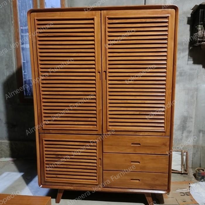 Jual Lemari pakaian Almari minimalis,Lemari Model Retro Custom - Kab ...