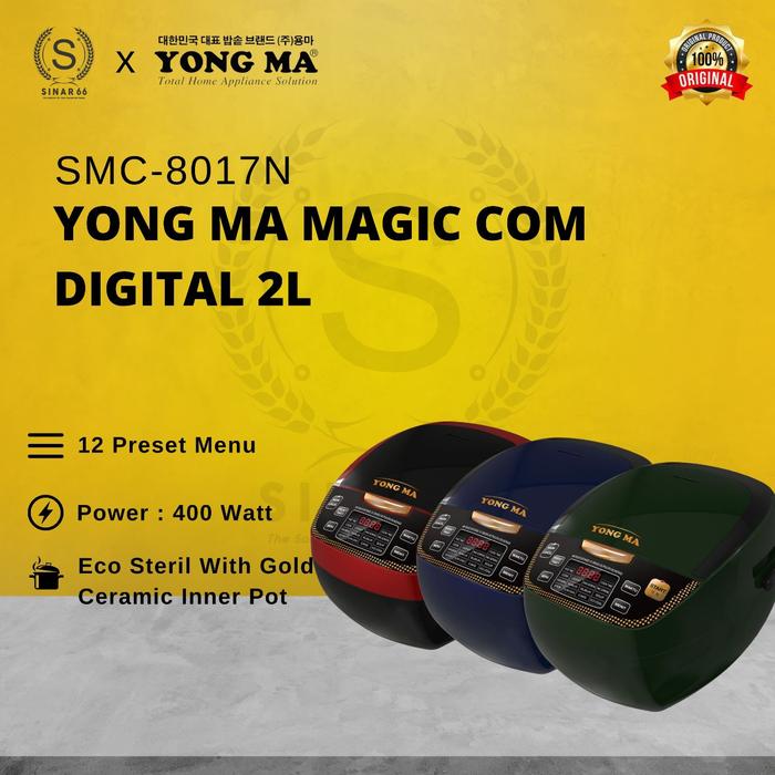 Promo YONGMA YONG MA DIGITAL RICE COOKER MAGIC COM 2L SMC 8017 SMC8017 ...