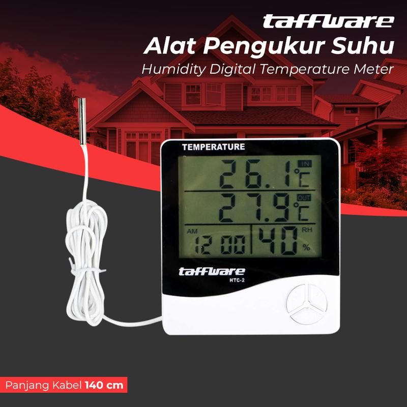 Alat Ukur Suhu Digital Multifunction Temperature Clock Date Calender ...
