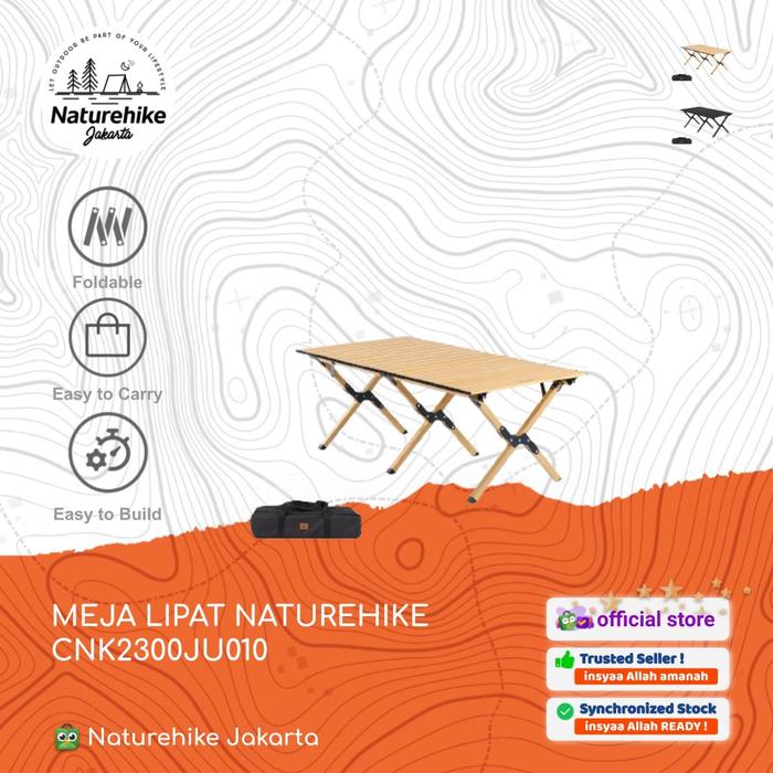 Promo MEJA LIPAT EGG ROLL PORTABLE PIKNIK CAMPING NATUREHIKE ...