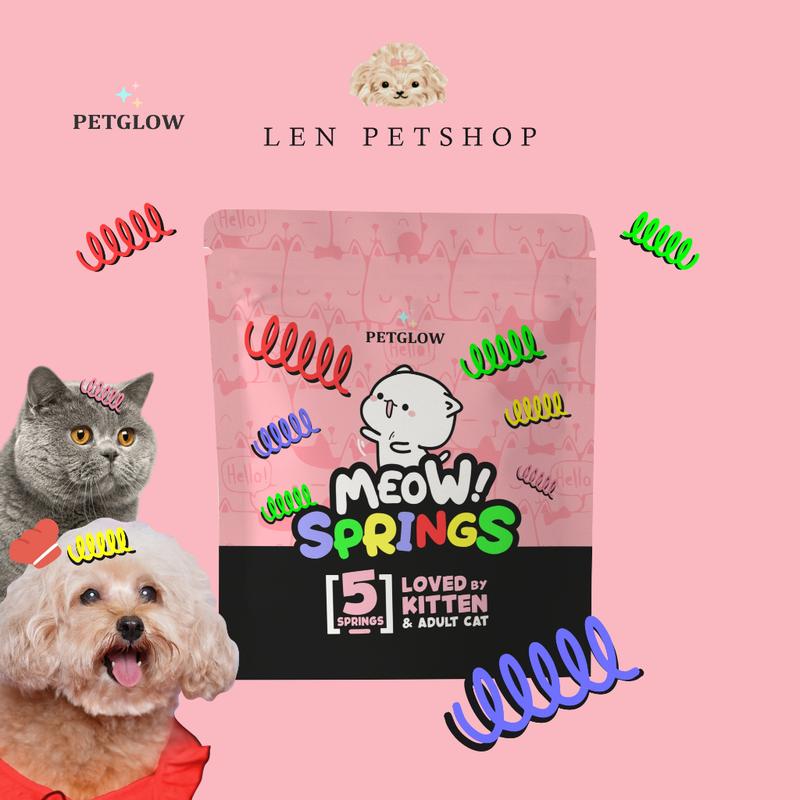Petglow Rainbow Springs Mainan Kucing Spiral Mainan Interaktif Hewan ...