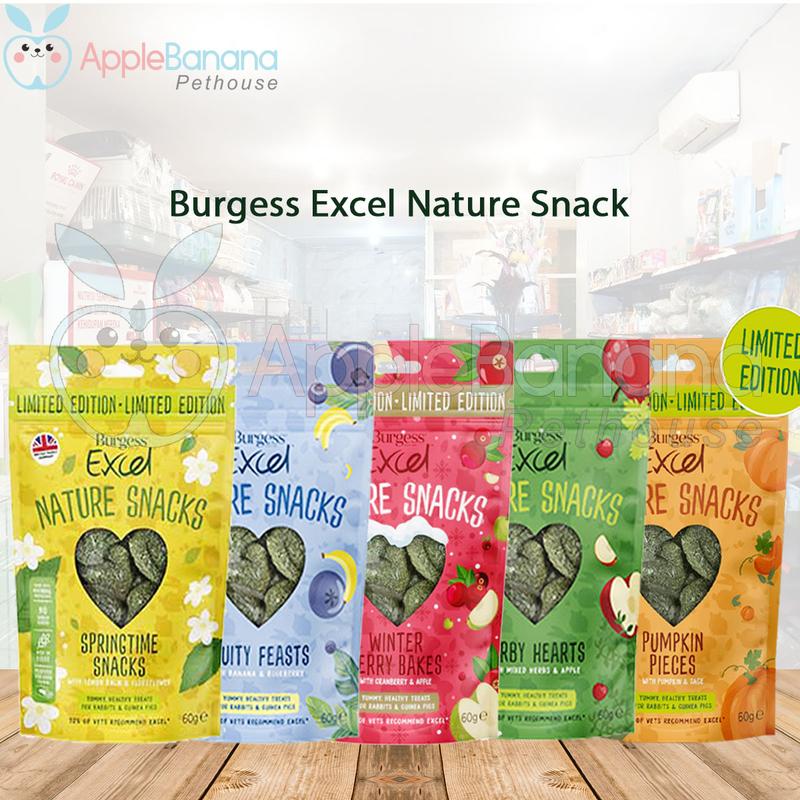 Snack kelinci dan Guinea pig/marmut - Burgess Excel Snack 60 - Shop ...