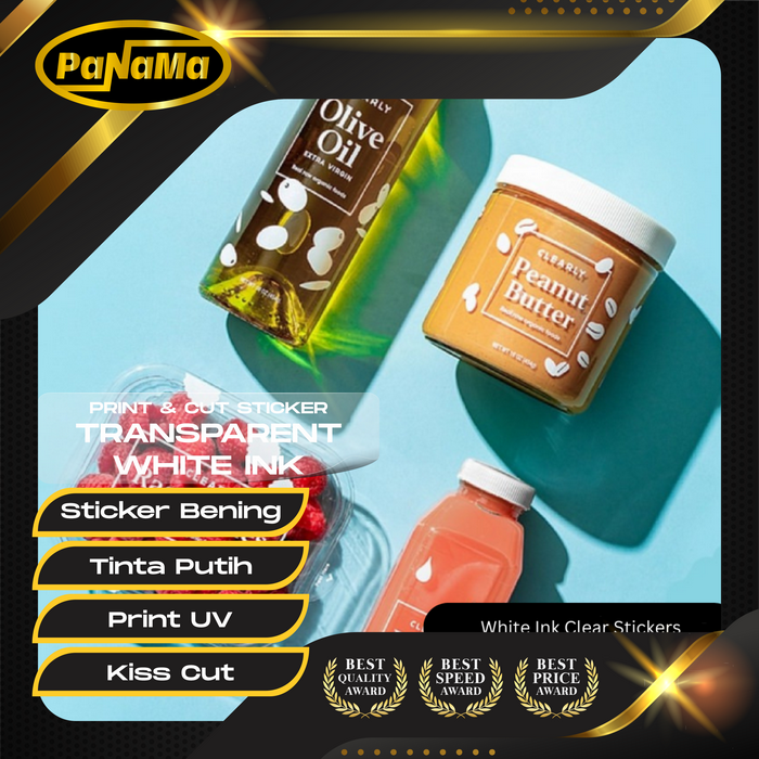 Jual Cetak Stiker Transparan A3+ Tinta Putih / Print Transparent White ...