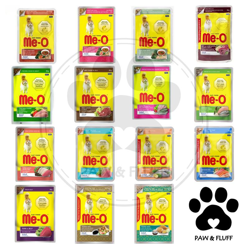 Meo Pouch Sachet 80g Wet Food Kitten Adult Varian / Makanan Kucing ...