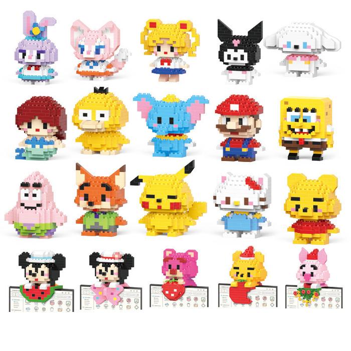 Promo Nano Block Model Karakter Mainan Balok Bricks Disney Spongebob ...