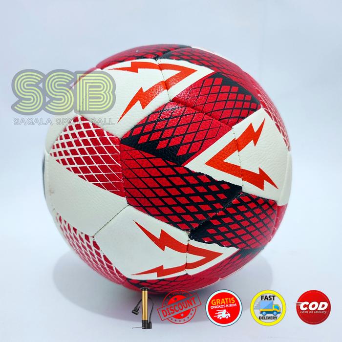 Jual Bola Futsal Ortuseight Lightning Size 4 Merah Putih Jahit Premium ...