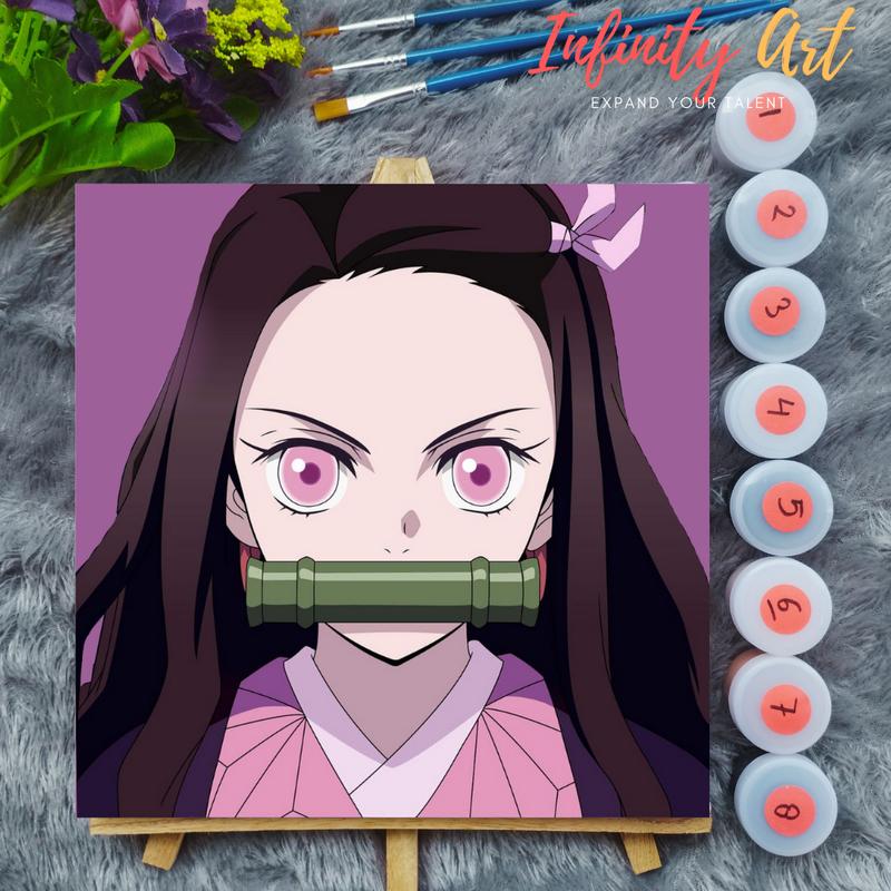 Paint by Number Anime Demon Slayer Kimetsu no Yaiba Nezuko Tanjiro ...
