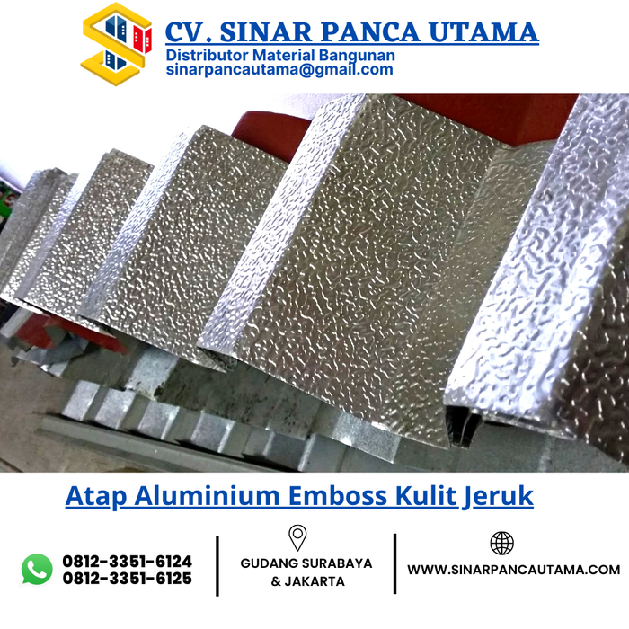 Jual Atap Aluminium Emboss Kulit Jeruk Plat / Talang Custom - Kab ...