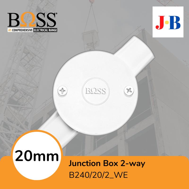 Boss Tdos Cabang 2 Lurus 20mm B240/20/2 Putih & Hitam - Shop | Tokopedia