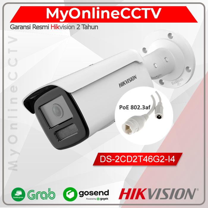 Promo DS-2CD2T46G2H-2I / 4I Hikvision 4MP IP Camera CCTV AcuSense Dark ...