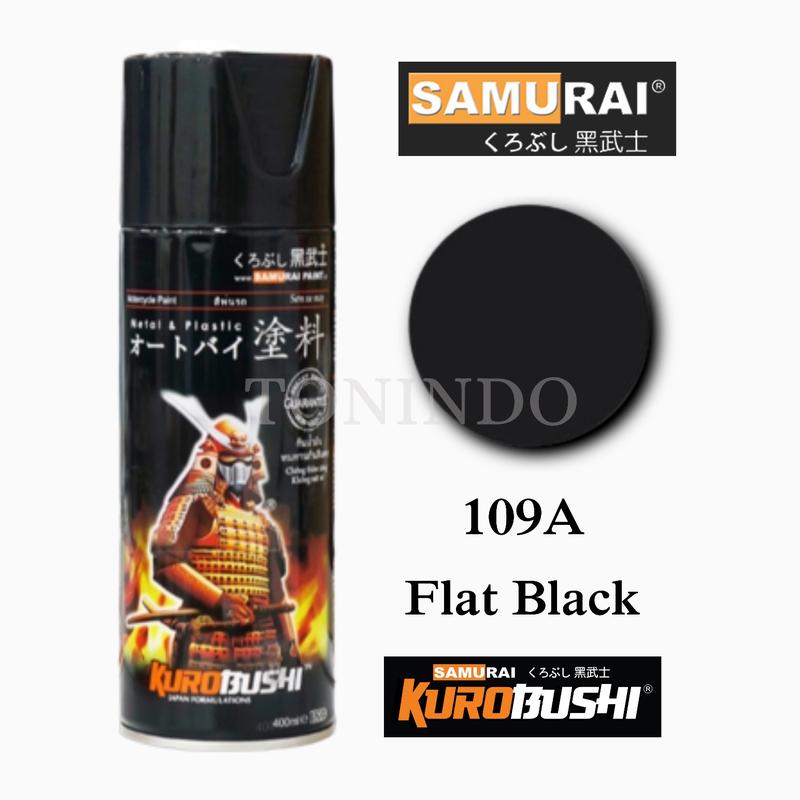 Cat Samurai Flat Black 109A Cat Semprot/Spray Hitam Dof / Matt - Shop ...