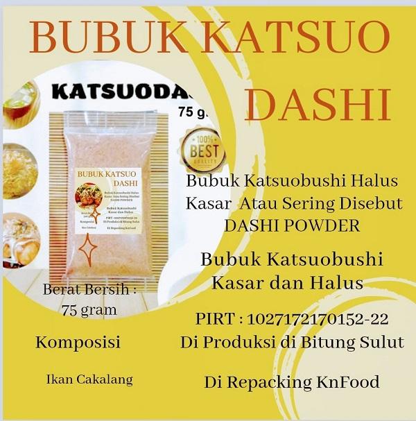 Jual Katsuo Dashi HALAL | Katsuobushi bubuk Dashinomoto Kaldu Ikan 75 ...