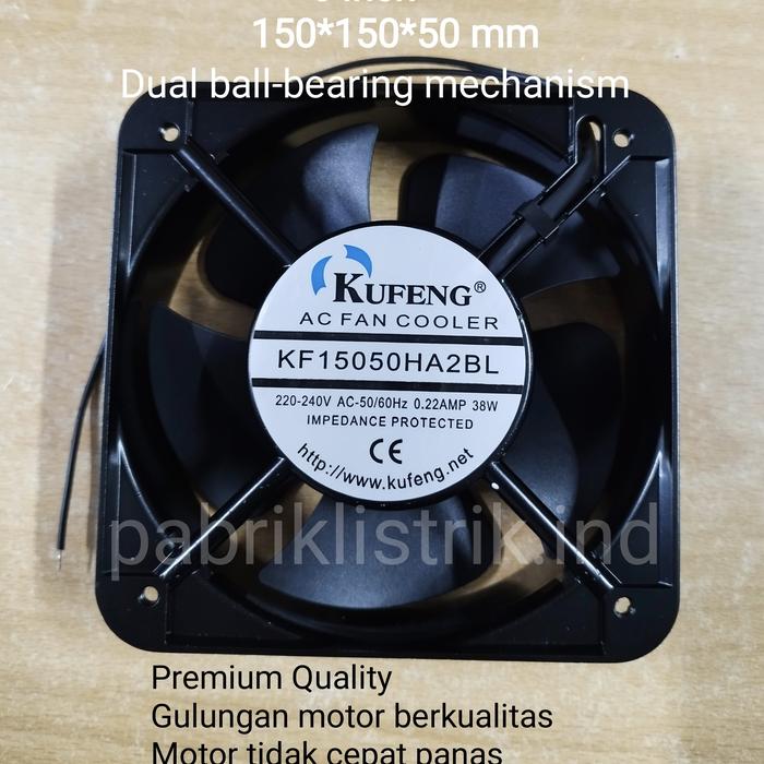 Jual Cooling fan kipas panel 15050 6 inch kotak 150 x 150 x 50 mm ...