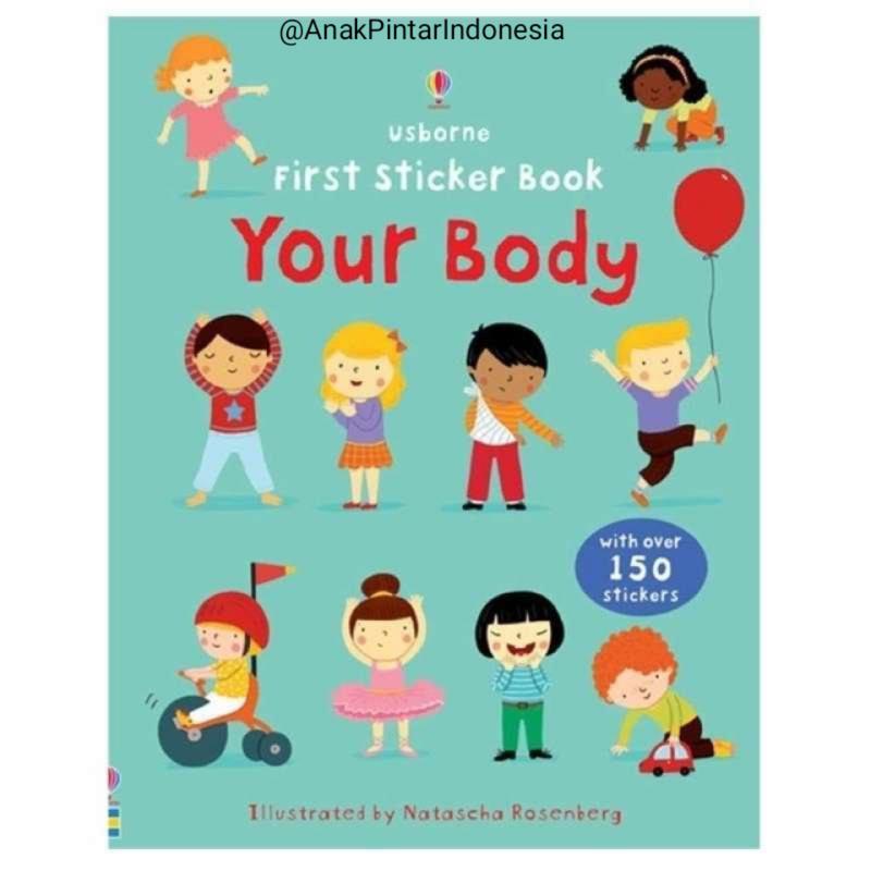 USBORNE FIRST STICKER BOOK YOUR BODY ( A4-040 ) - Shop | Tokopedia
