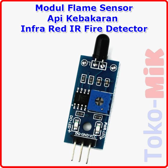 Jual Flame Sensor Cahaya Api Kebakaran Infra Red IR Fire Detector ...