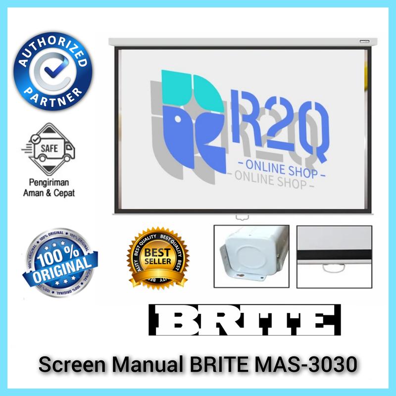Layar Proyektor Brite screen Manual 120" MAS3030 - Shop | Tokopedia