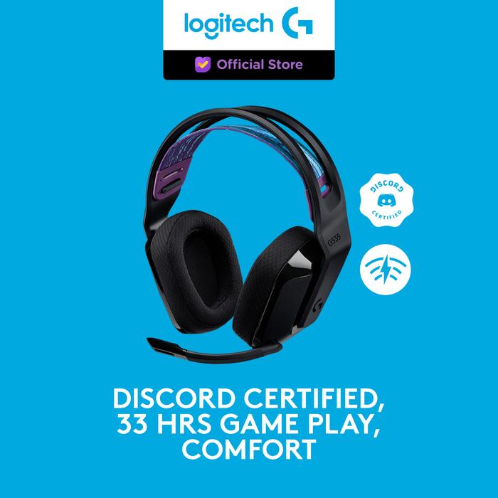 Promo Logitech G535 LIGHTSPEED Headset Gaming Wireless - Black Cicil 0% ...