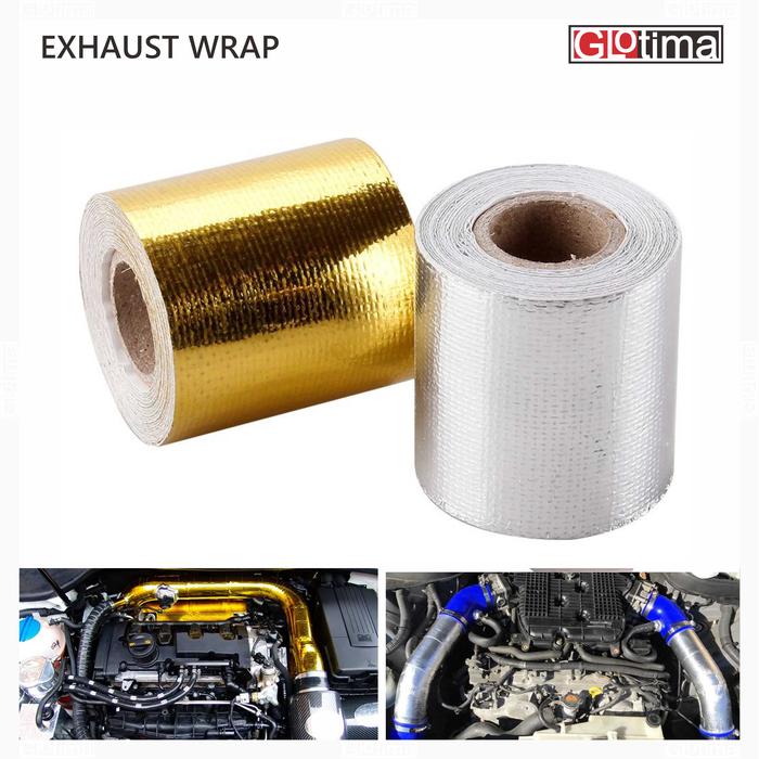 Promo Lakban Isolasi Peredam Panas Mesin Knalpot Exhaust Wrap Gold Heat ...