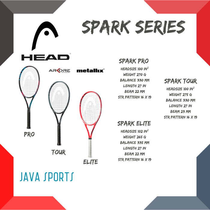 Jual Raket Tenis Head Spark Series Pro Tour Elite Tennis Original ...
