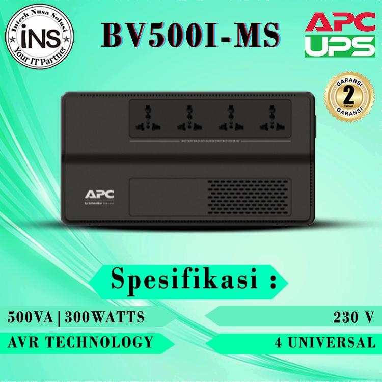 UPS APC BV500I-MS 500VA 300WATTS 230V GARANSI 2 TAHUN - Shop | Tokopedia