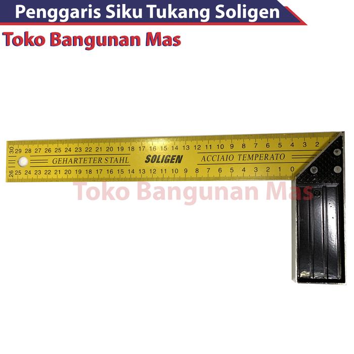Jual Siku Tukang 30 CM / Penggaris Siku Tukang Penggaris Besi Bangunan ...