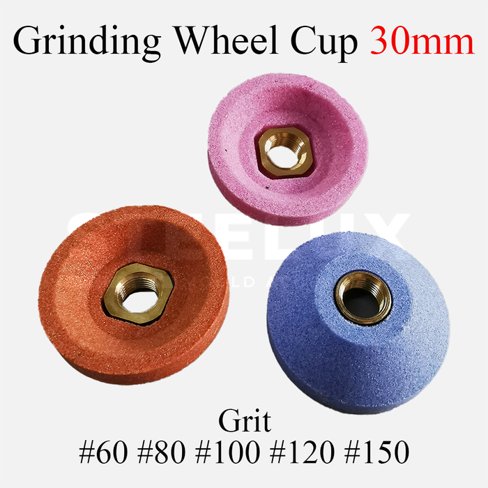 Jual Batu UHT 30mm Gerinda Wheel Cup #60 #80 #100 #120 #150 Micro Air ...