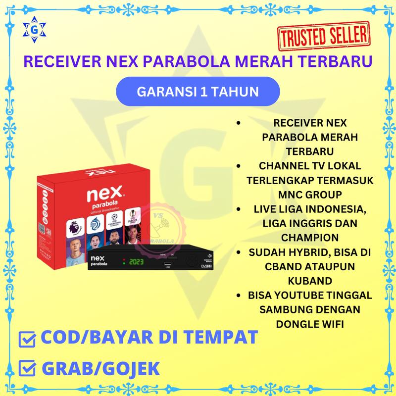 RECEIVER NEX PARABOLA MERAH - Shop | Tokopedia