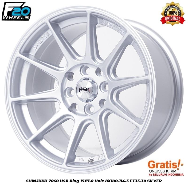 VELG MOBIL IGNIS,MIRAGE,TIPE SHINJUKU 7060 HSR R15X7/8 H4X100-114,3 ...