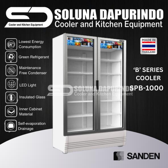 SANDEN Display Cooler 2 Pintu SPB1000 / SPB-1000 - Shop | Tokopedia