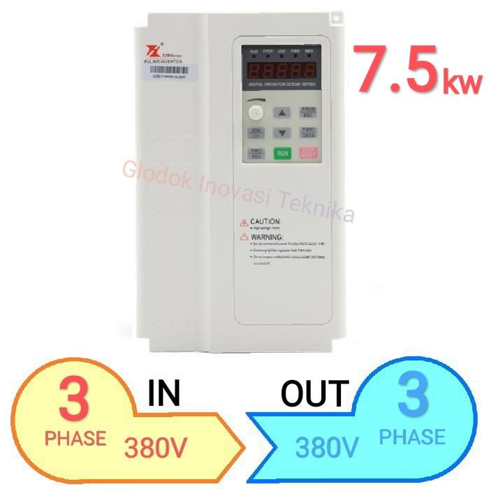 Inverter spindle 7.5Kw 7.5 kw VFD 380 V 380v phase fuling folinn - Shop | Tokopedia