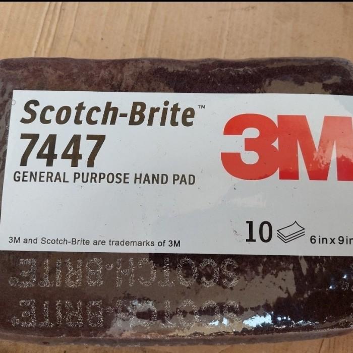Scotch Brite 3M 7447 Red / Merah Maroon Scoth Brite - Shop | Tokopedia