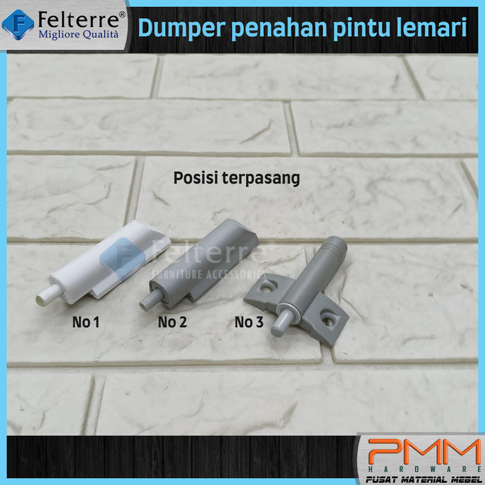 Jual Door Dumper FELTERRE bamper Tip On CAPUNG / Peredam Suara Pintu ...