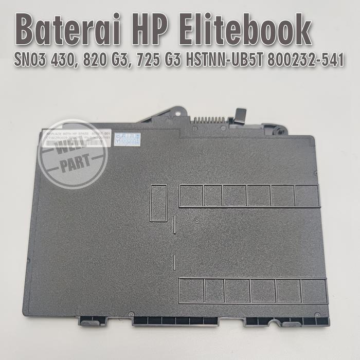 Jual Baterai HP EliteBook 820 G4, 725 G3, 725 G SN03 SN03XL - Jakarta ...